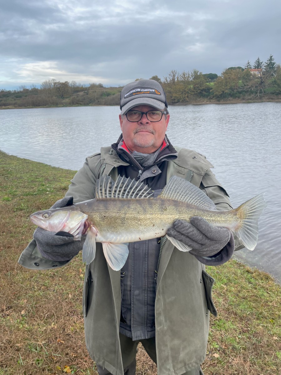 Le 23 novembre 2024, cours de pêche au Lac du Cébron avec Cédric Dubois ...